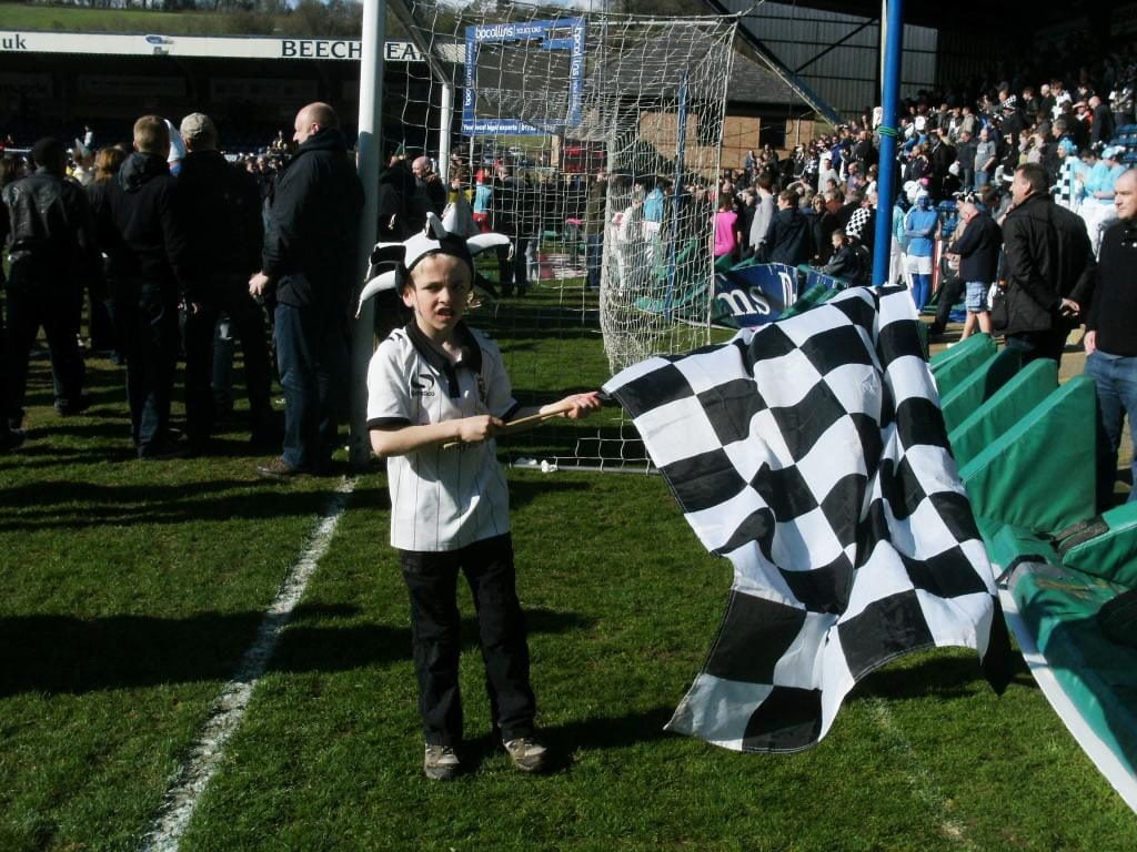 Fans celebrate promotion - Wycombe Wanderers v Port Vale, 2013 ...
