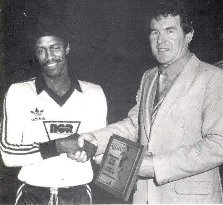 Photo Essay: Port Vale's Mark Chamberlain receives an award in 1982 ...