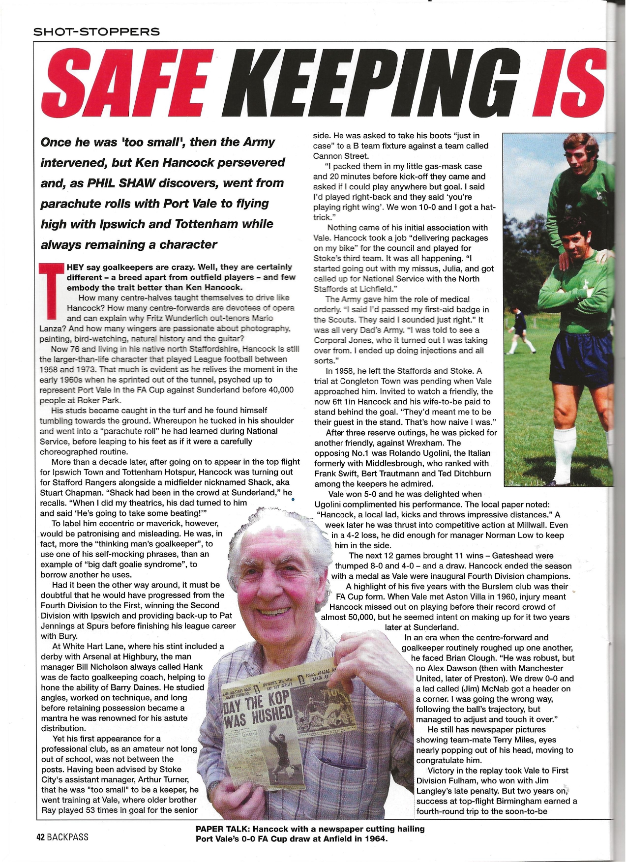 Legendary Port Vale goalkeeper Ken Hancock passes away - onevalefan.co.uk