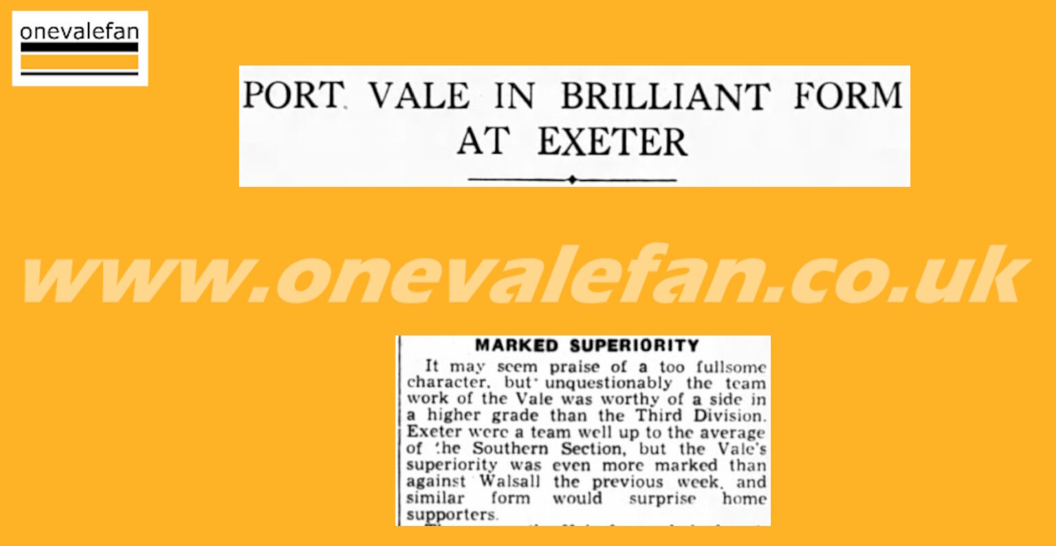 OVF feature: “Brilliant form” – a report on Port Vale’s first-ever trip ...
